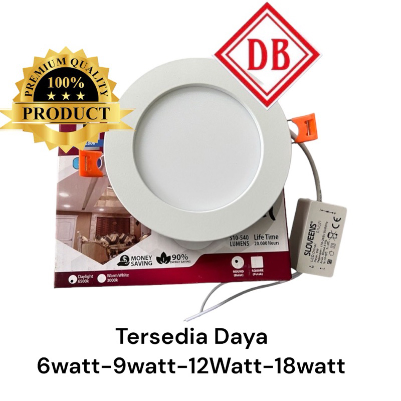 Jual DB Downlight LED PANEL LIGHT SLOVEENS tersedia 6 Watt - 9 Watt ...