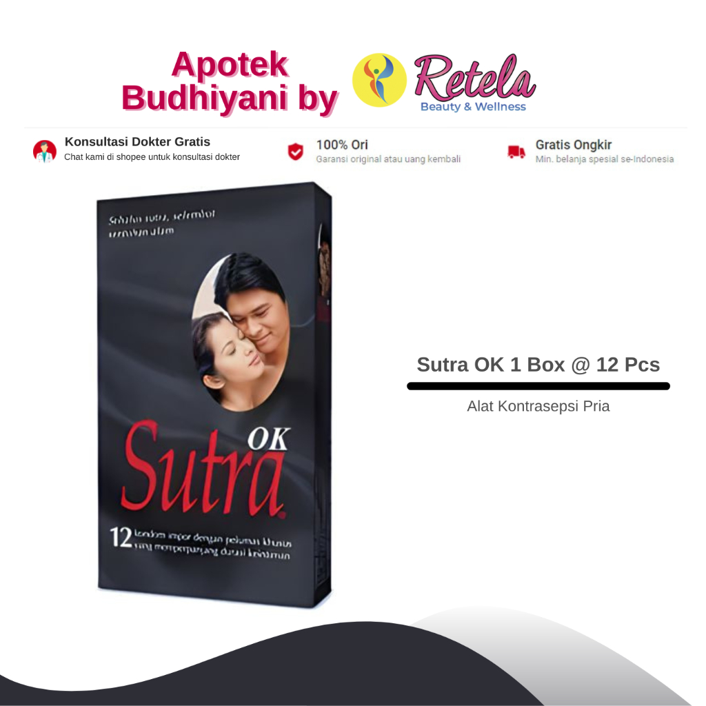 Jual Sutra OK 1 Box @ 12 Pcs / Alat Kontrasepsi Pria | Shopee Indonesia