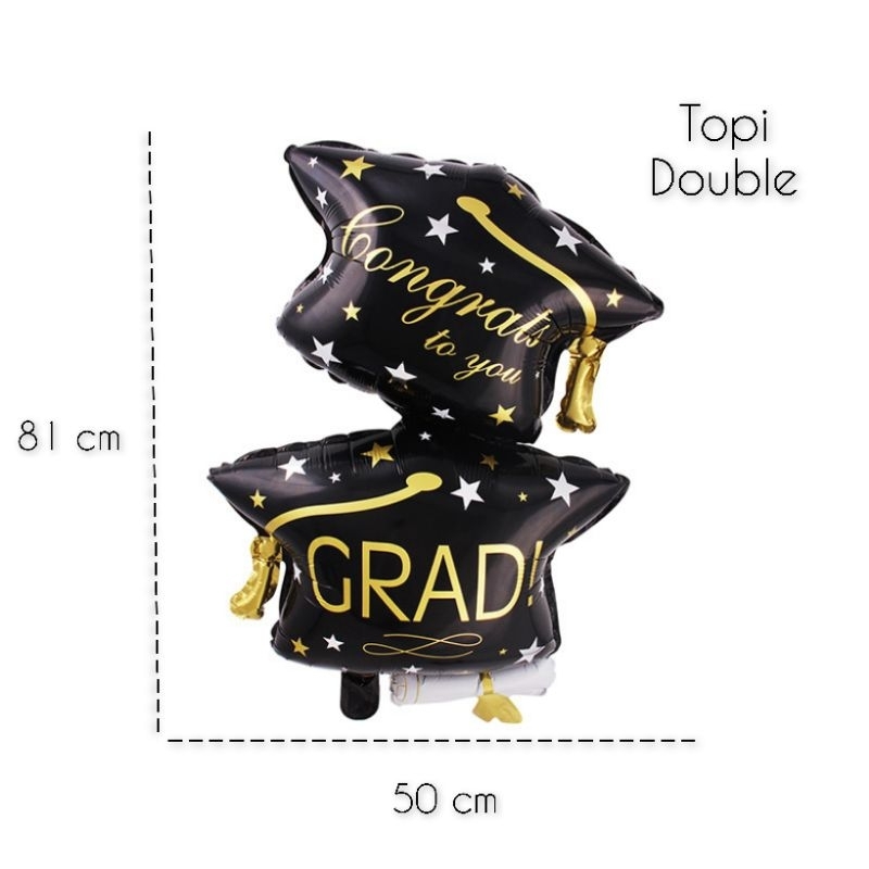 Jual Balon Wisuda Kelulusan Graduation Baloon Piala Toga Graduation ...