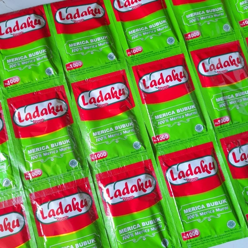 Jual LADAKU Merica Bubuk 3gr 1 Renceng Isi 12 Sachet | Shopee Indonesia