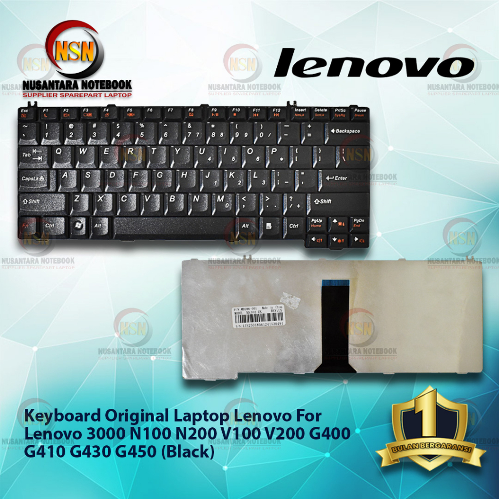 Jual Keyboard Lenovo 3000 N100 N200 V100 V200 G400 G410 G430 G450 C100 ...
