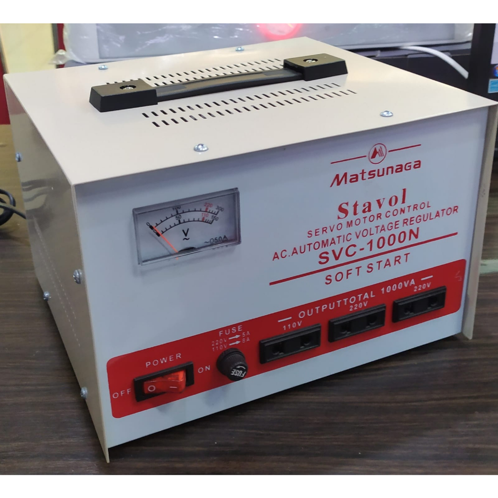 Jual Stabilizer Matsunaga 1000 watt - stavol svc-1000n - matsunaga 1000va | Shopee Indonesia