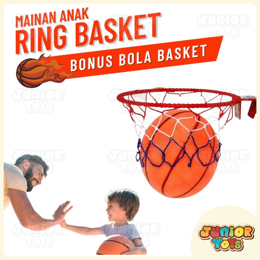 Jual Ring Basket Anak Tempel Dinding Bonus Bola Mainan Olahraga Sport ...