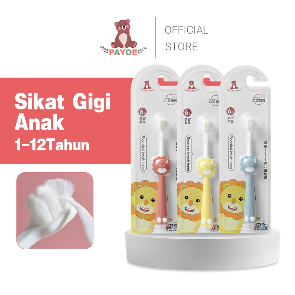 Jual PAYOE Sikat Gigi Anak Bayi Lembut Sikat Gigi Baby 2-12Tahun ...