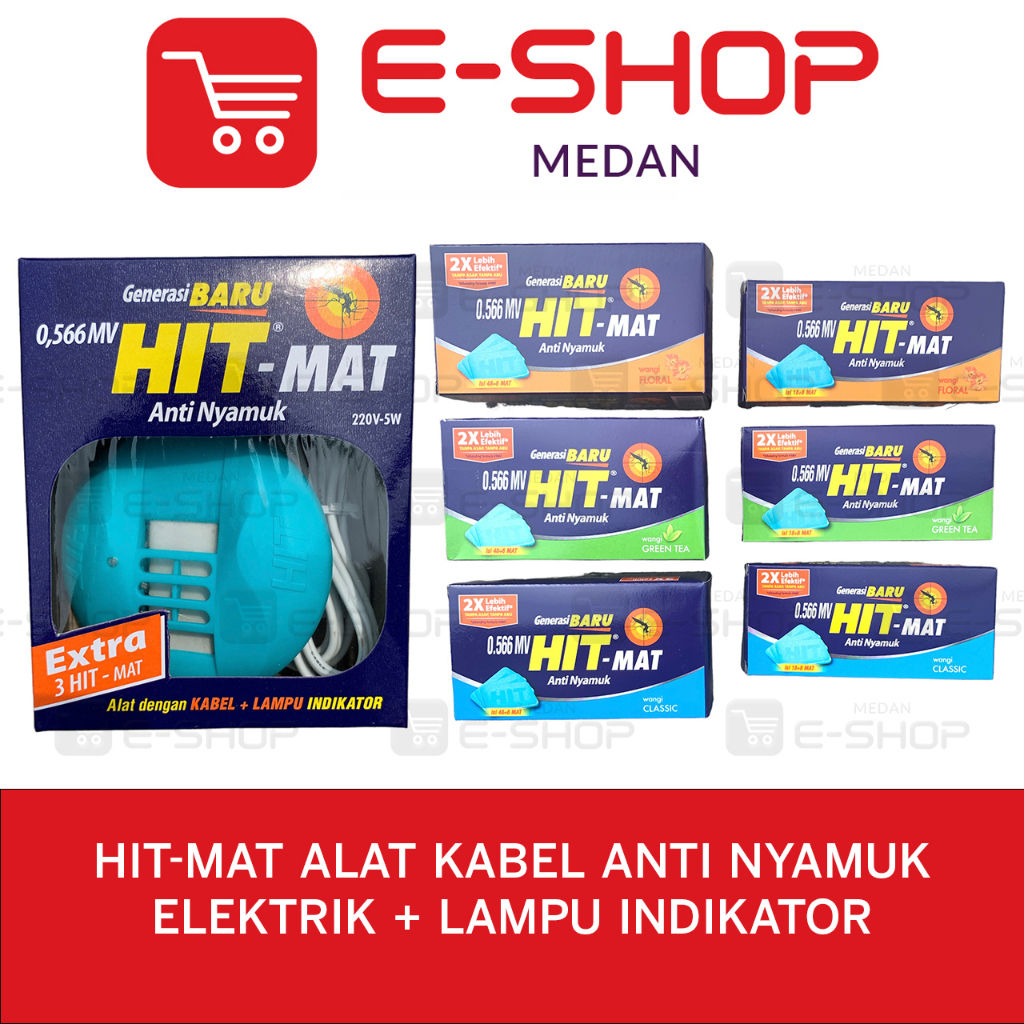 Jual Hit Mat Alat Box N-8 Dan Refill Anti Nyamuk Kabel Listrik + Lampu ...