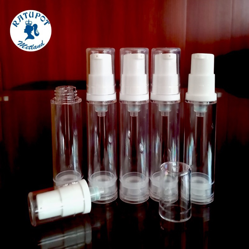 Jual botol 10 ml airles plastik bening | Shopee Indonesia