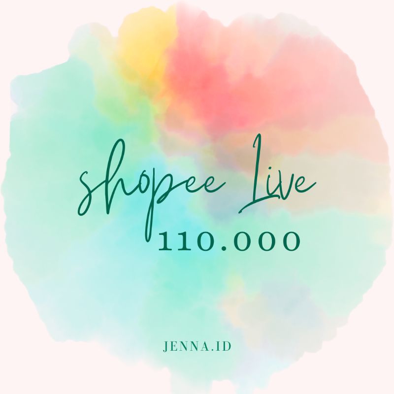 Jual SHOPEE LIVE 110.000 | Shopee Indonesia