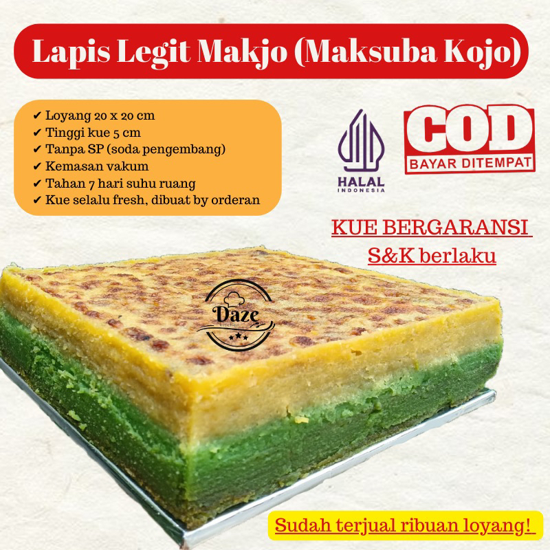 Jual LAPIS LEGIT MAKSUBA KOJO (MAKJO) | Shopee Indonesia