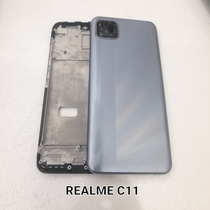 Jual Kesing housing casing full set realme c11 frame + backdoor | Shopee Indonesia