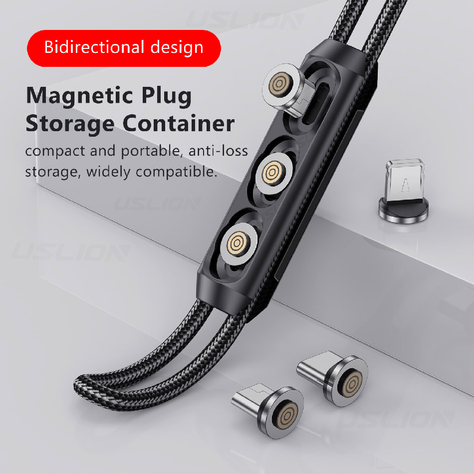 Jual USLION Casing Colokan Kabel Magnetis 3 In 1 untuk Konektor Micro ...