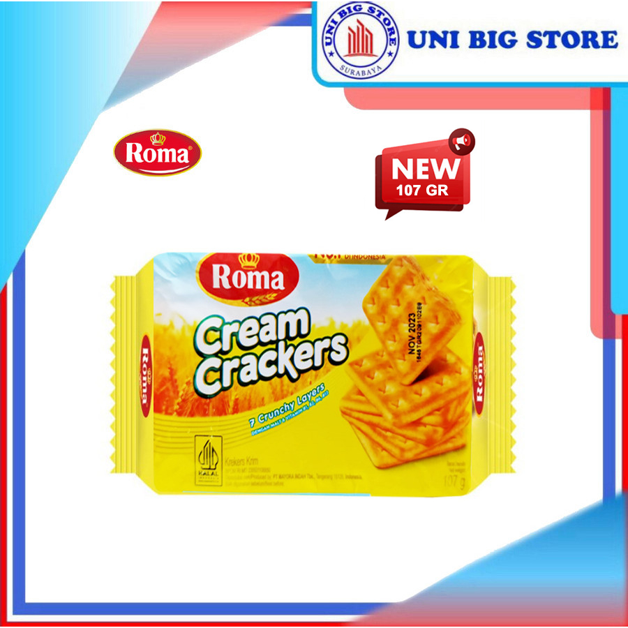Jual Roma Cream Crackers 107 gr Gabin Gaben | Shopee Indonesia