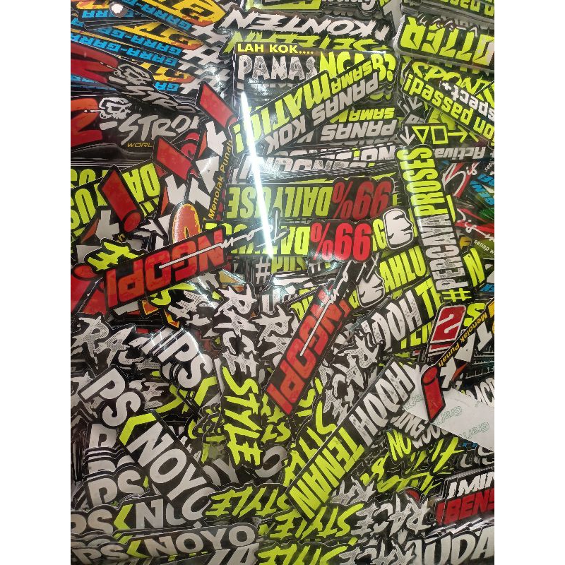 Jual Stiker motor unik dan keren isi 100 | Shopee Indonesia
