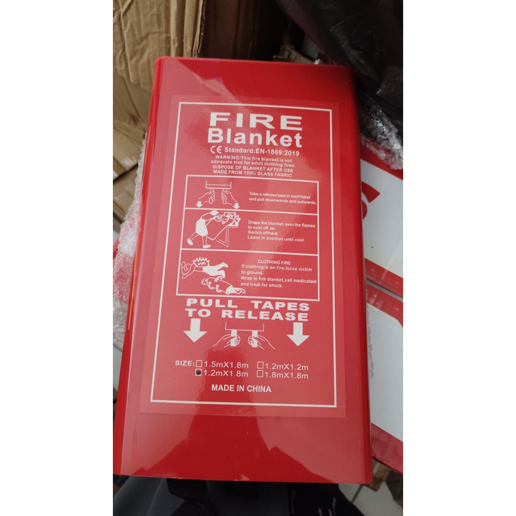 Jual fire blanket selimut pemadam api alat keselamatan damkar | Shopee ...