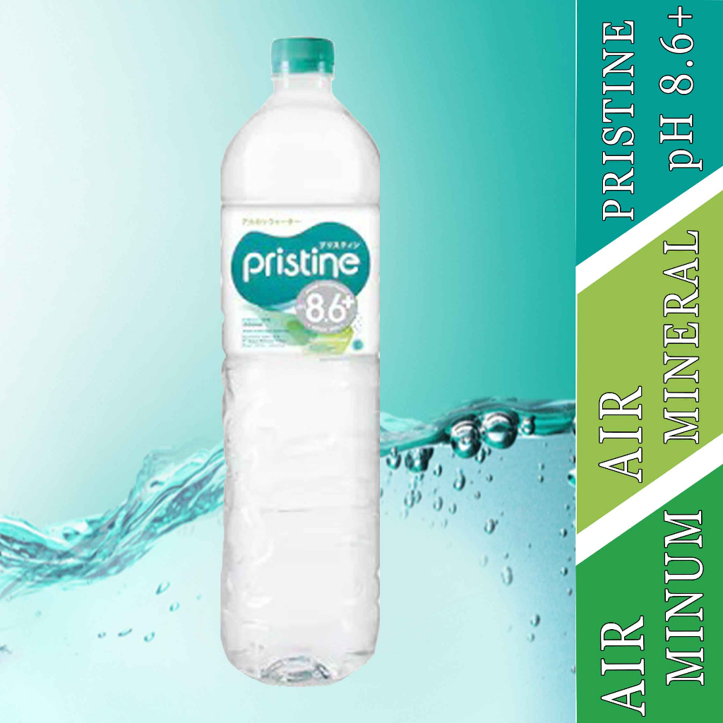Jual Air Minum- Pristine- Air Mineral pH 8+ - 1,5liter | Shopee Indonesia