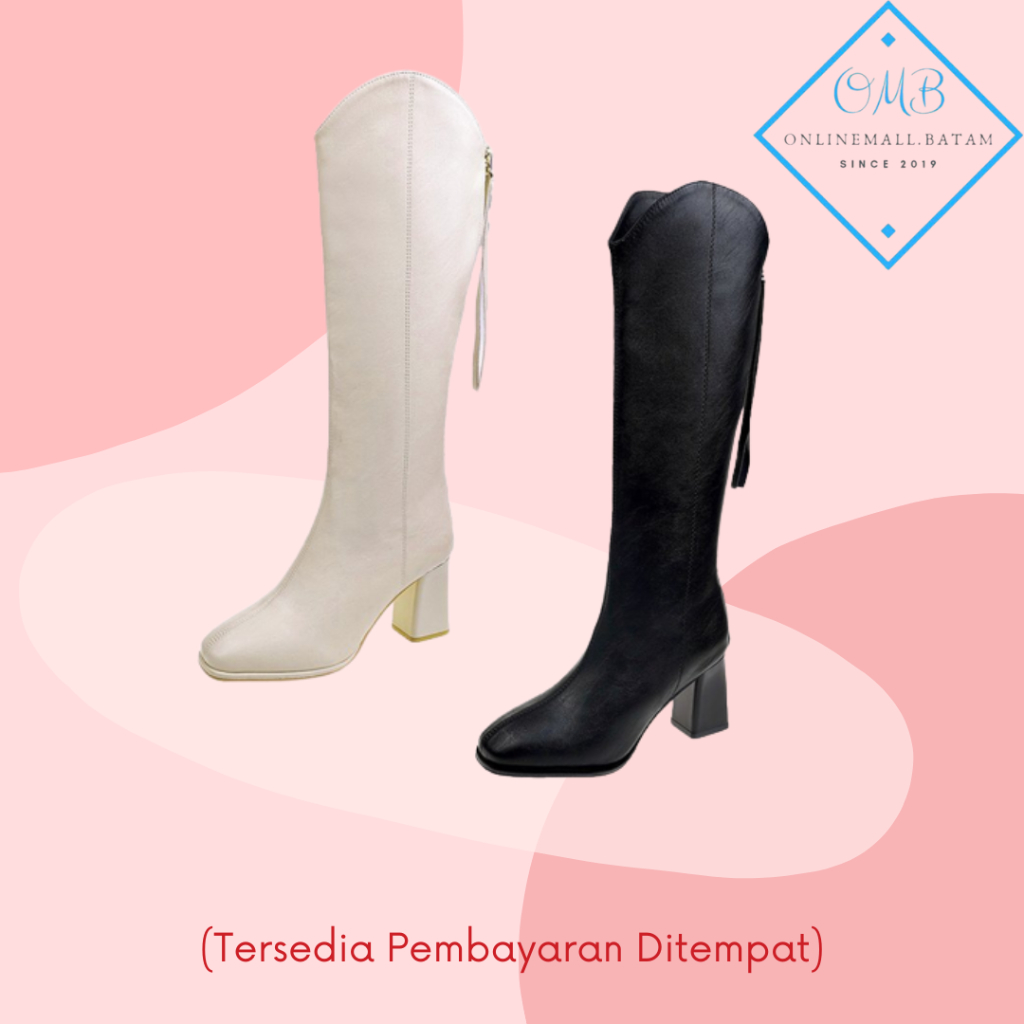 Jual Sepatu Long Boots Hak Tinggi Wanita Fashion 285 onlinemall ...
