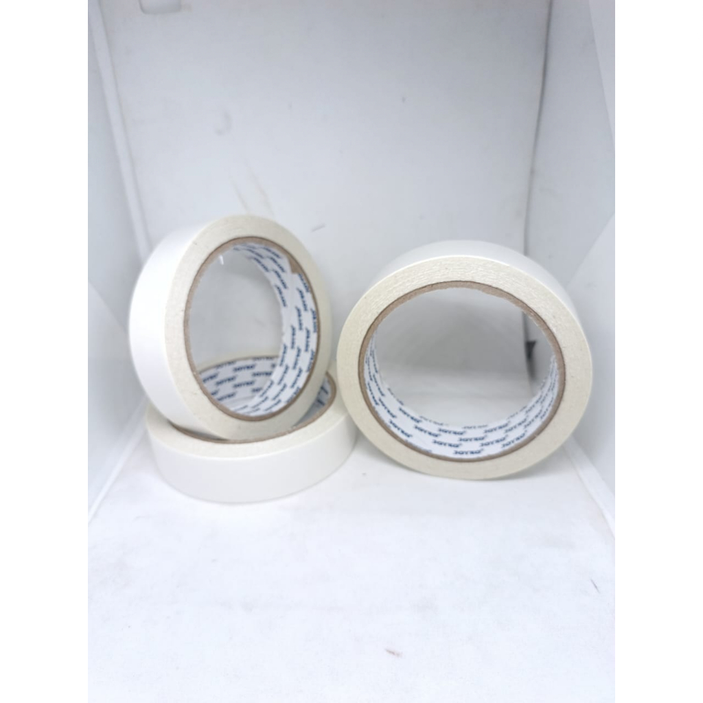 Jual LAKBAN DOUBLE TIP DABELTIP LAKBAN BENING JILID KERTAS MASKING 24 ...