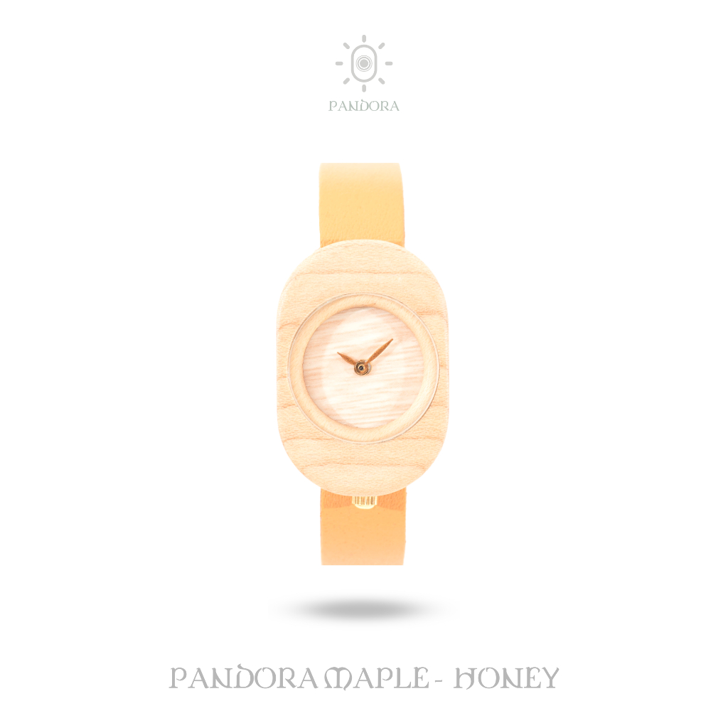Jual Eboni Jam Tangan Kayu Pandora Maple - Honey | Shopee Indonesia