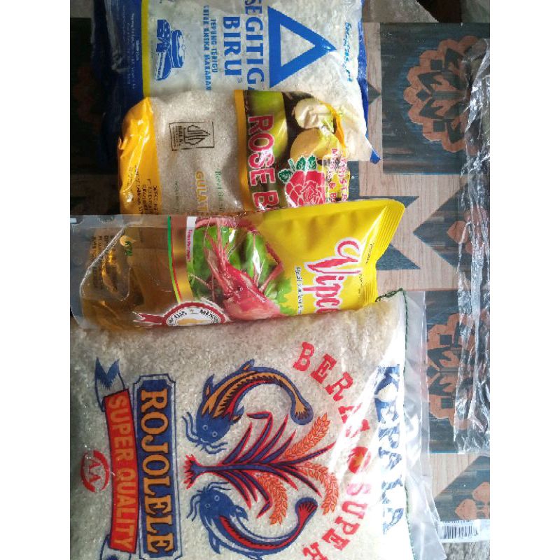 Jual PAKET KOMPLIT SEMBAKO BERAS, TEPUNG, GULA PASIR, MIN | Shopee Indonesia