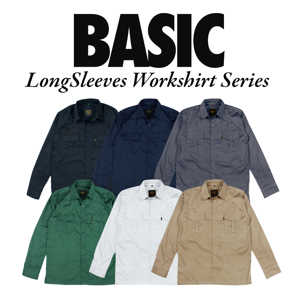 Jual Engineer Workwear - Basic Workshirt - SERI KEMEJA POLOS PANJANG ...