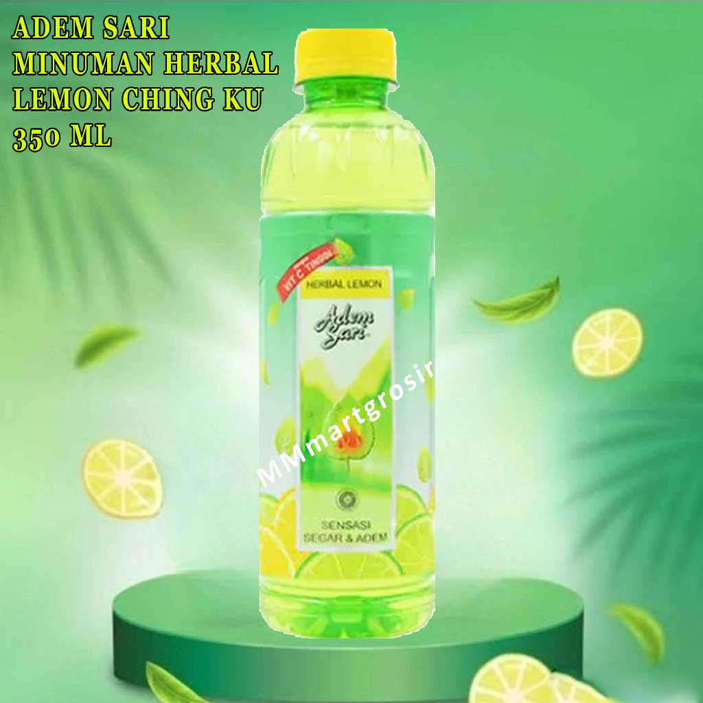 Jual Adem Sari / Minuman Herbal / Rasa Lemon Ching Ku / 350ml | Shopee ...