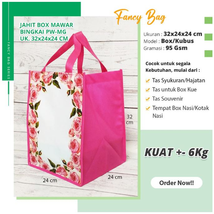 Jual Tas Kotak Tas Nasi Box 24x24 | Tas Berkat Hajatan Kotak Nasi 24x24 ...
