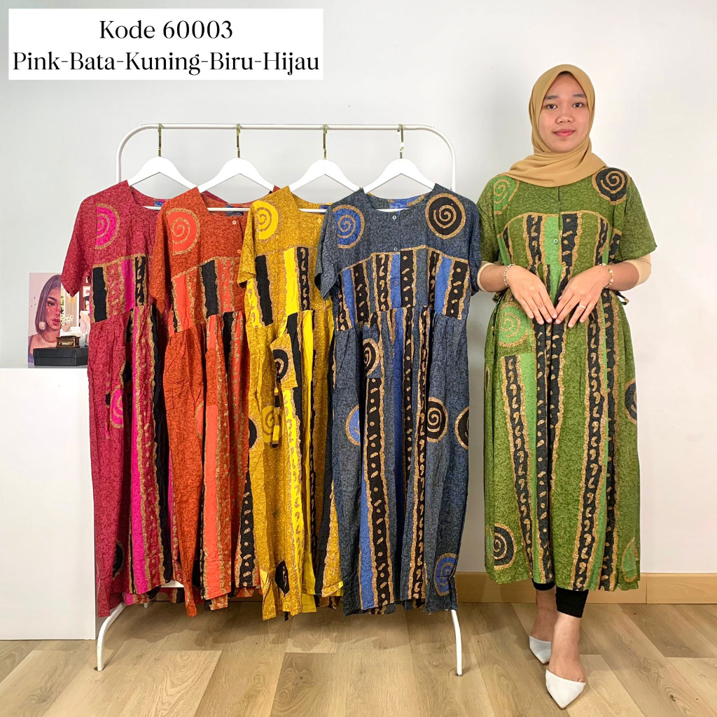 Jual 60003 DASTER BATIK BANYU BIRU CIBI / BATIK DASTER PREMIUM HOMEWEAR ...