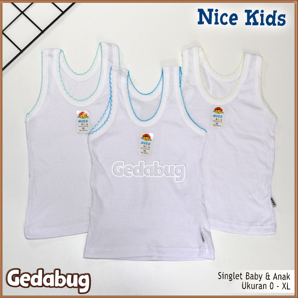 Jual 3 - 6 pcs | Singlet Anak Nice Kids Kaos Dalam Anak Singlet Kutung ...