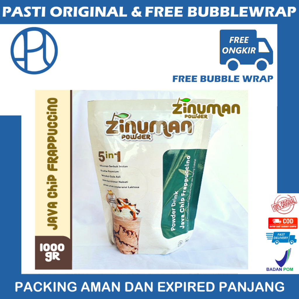 Jual ZINUMAN POWDER RASA JAVA CHIP FRAPPUCCINO 1000GR | Shopee Indonesia