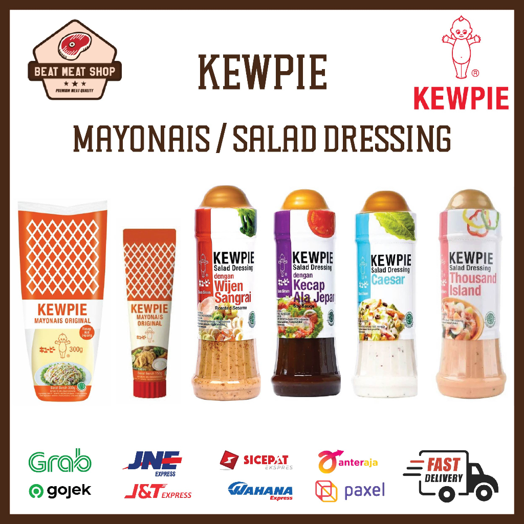 Jual Kewpie Mayonais Mayonnaise Salad Dressing Wijen Caesar Thousand Island Kecap Ala Jepang ...