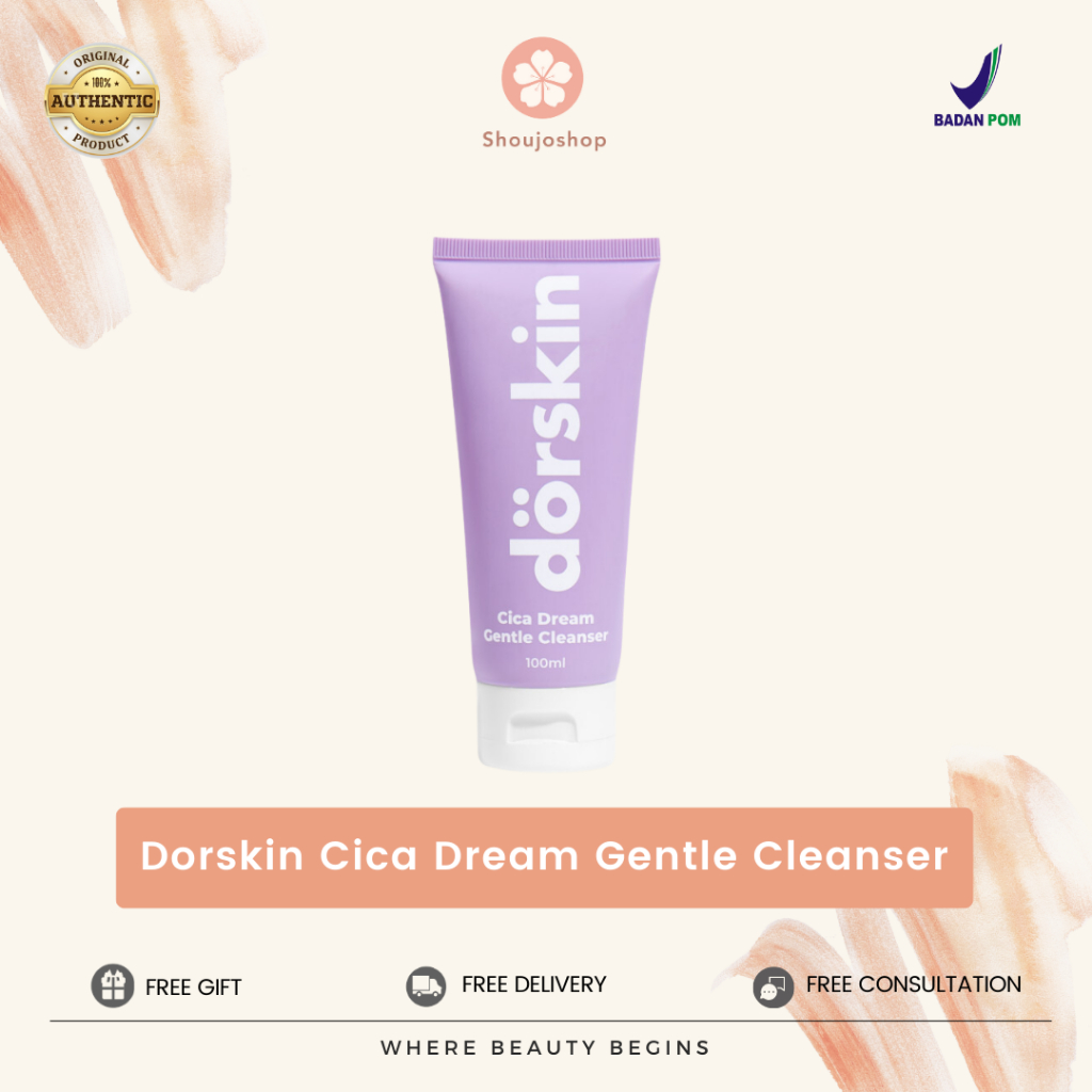 Jual Dorskin Cica Dream Gentle Cleanser 25ml 100ml | Shopee Indonesia