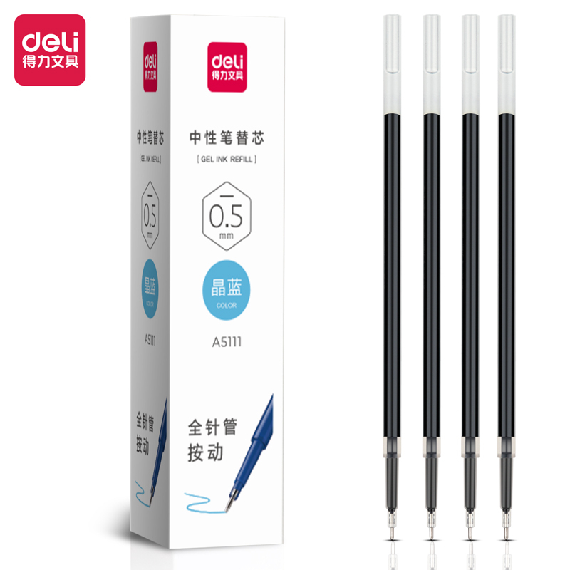 Jual Deli Isi Tinta Pulpen Gel Cetek / Retracable Gel Ink Refill 0.5mm ...