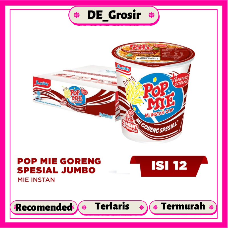 Jual Pop Mie Goreng Special Jumbo 80gr Dapat 1 Dus Isi 12 Pcs | Shopee ...