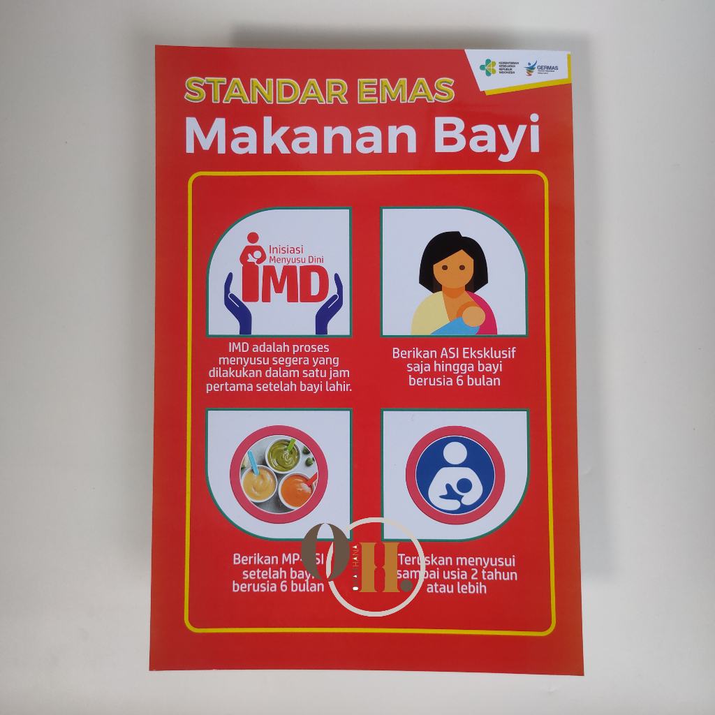 Jual Poster Standar Emas Makanan Bayi - Poster PMBA - Poster Gizi ...