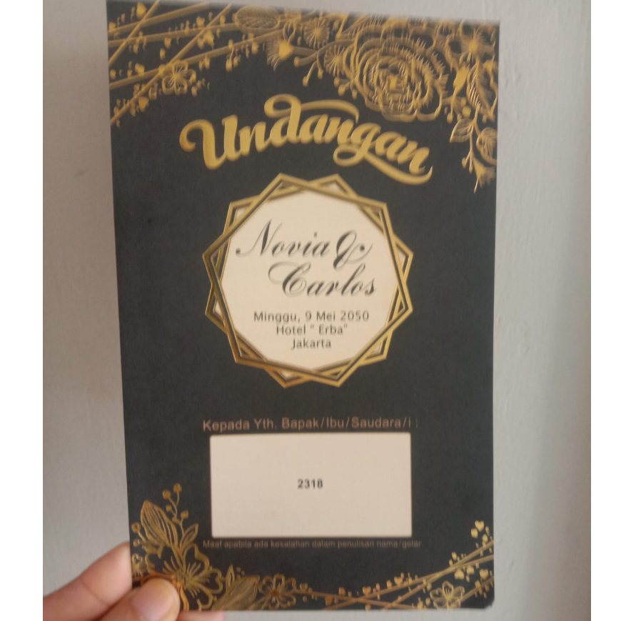 Jual cetak print undangan erba 2318 undangan nikah pernikahan FREE ...