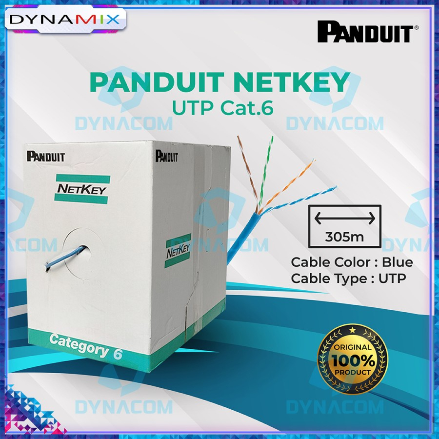 Jual Indoor Kabel LAN PANDUIT NETKEY UTP Cat.6 305m ORIGINAL | cat6 kabel jaringan networking ...