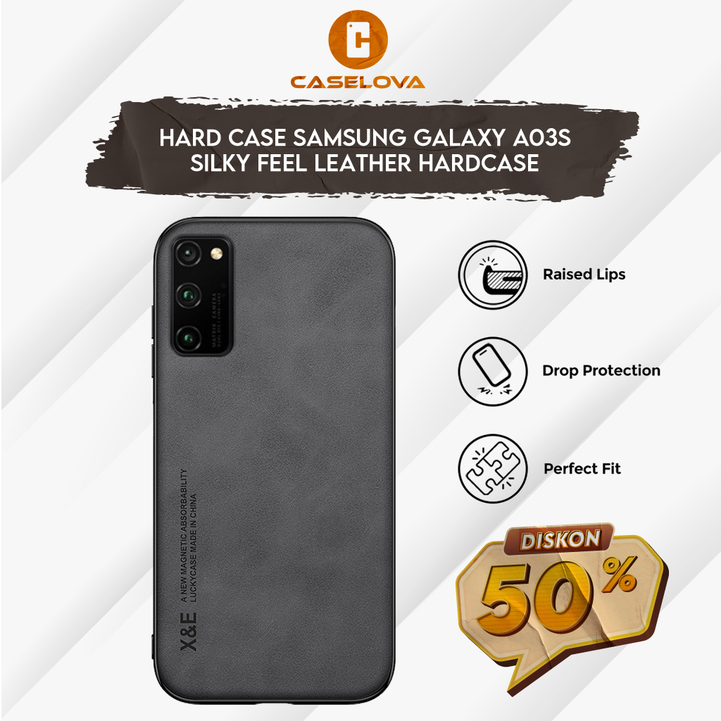 Jual Hard Case Samsung Galaxy A03s Hardcase Silky Feel Leather | Shopee Indonesia