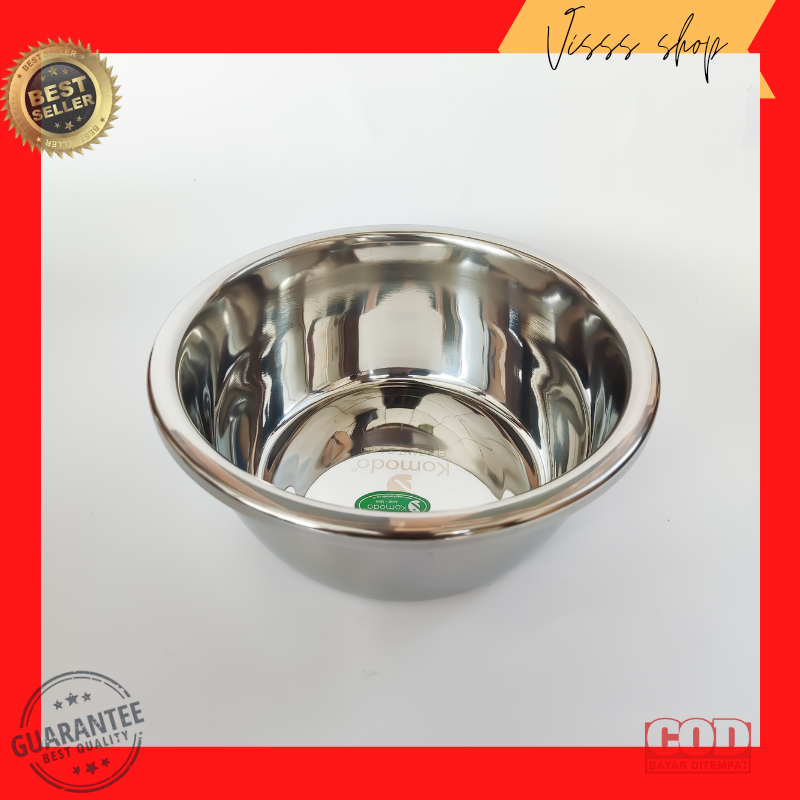 Jual Baskom Wadah Mangkok Stainless Ukuran 20,22,24 cm | Shopee Indonesia