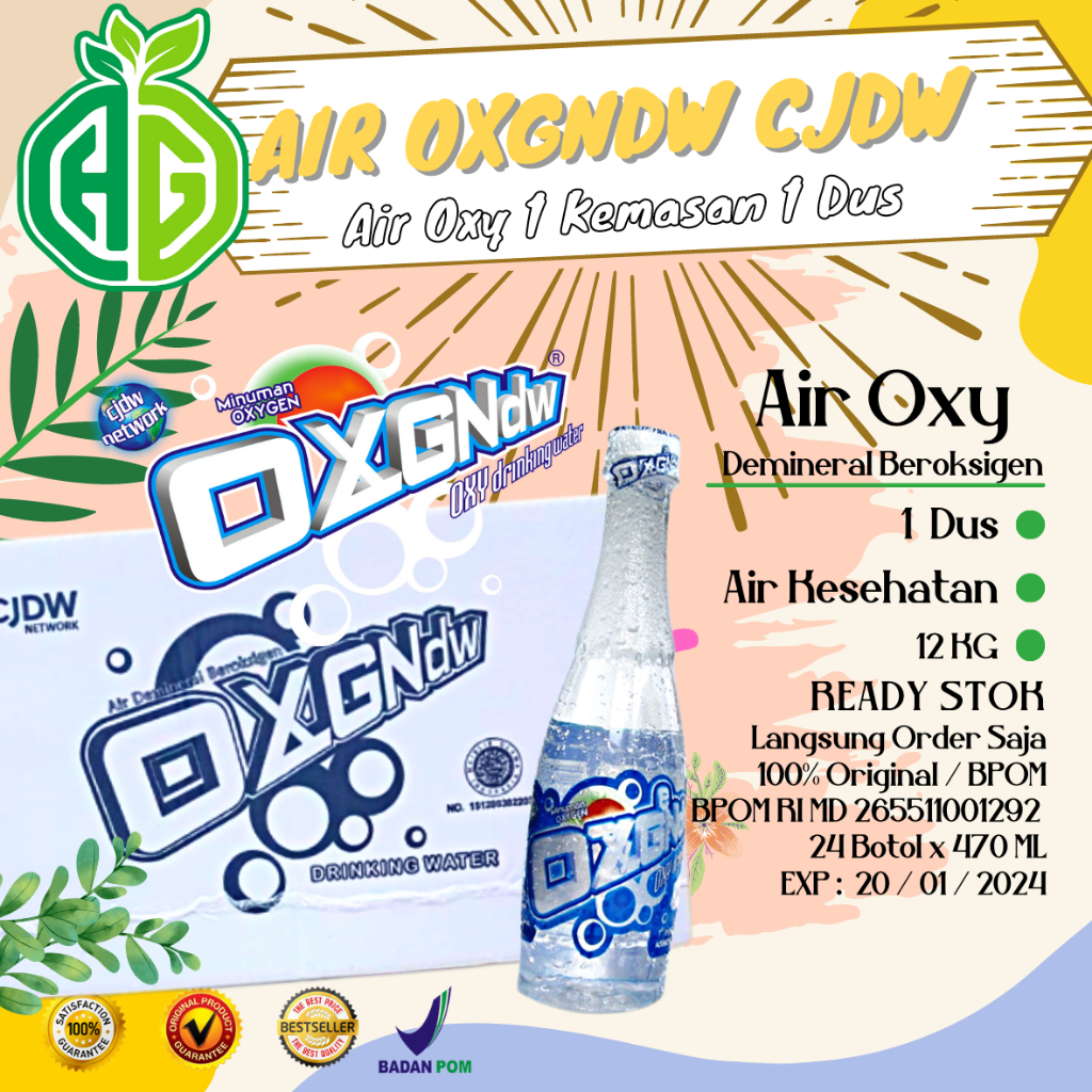 Jual Air OXY Oksigen / Oxygen Drinking Water Botol 470ml | Shopee Indonesia