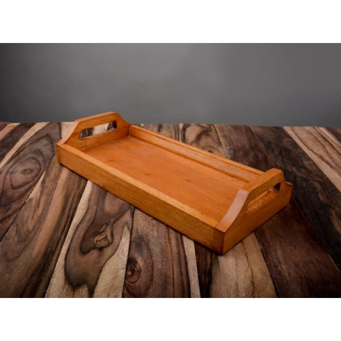 Jual Nampan kayu segi / WOODEN Tray NST-31530 /Nampan kayu mahoni ...