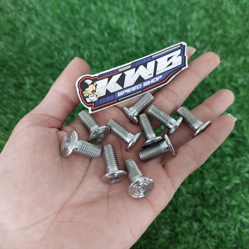 Jual Baut dics baut piringan cakram m8x25 baut drat 12 panjang 2,5cm stainlis harga perbiji 1 ...