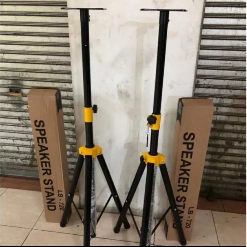 Jual Stand Tripod Speaker Full Besi LB 720 LB720 Warna Kuning Tiang ...