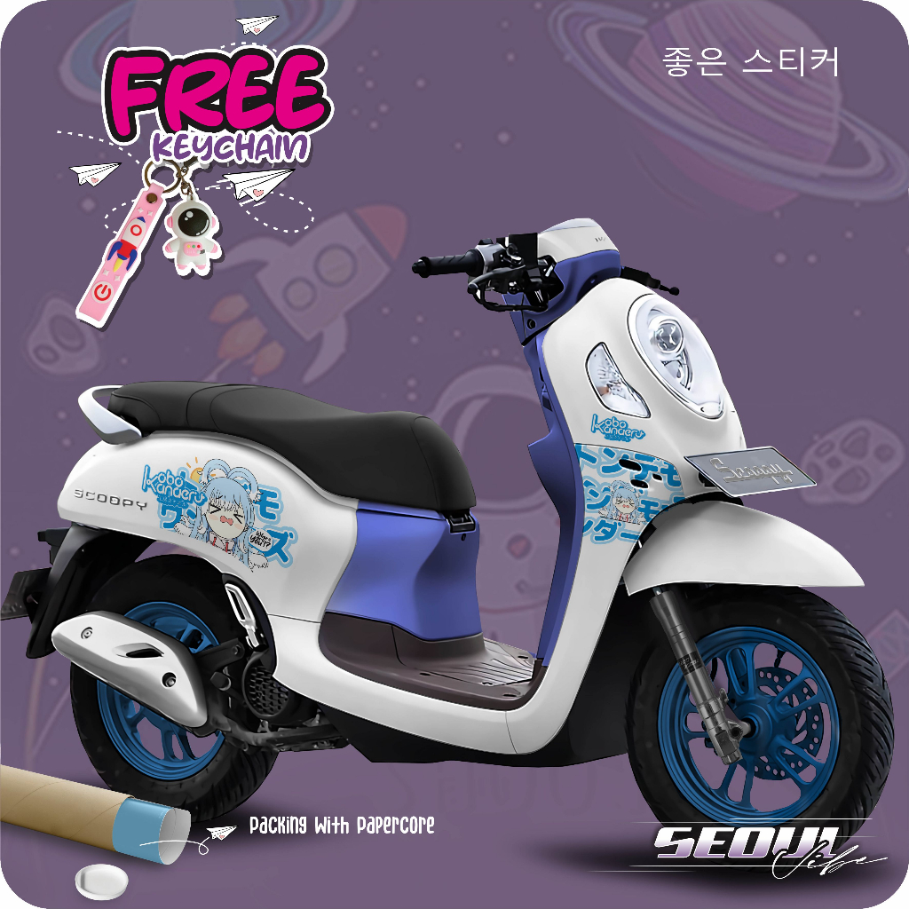 Jual Decal Stiker Striping scoopy CUSTOM lucu aestethic | Shopee Indonesia