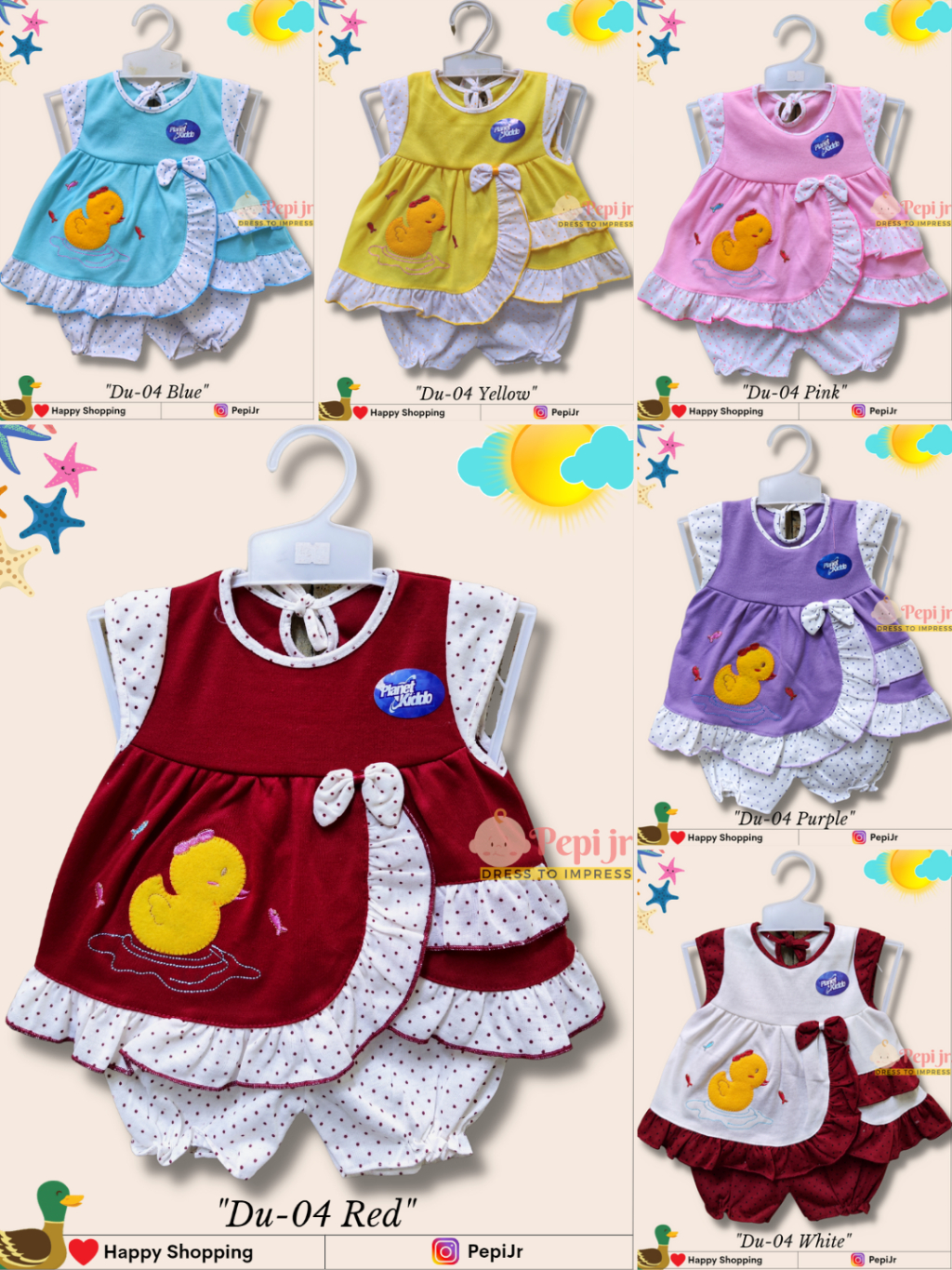 Jual Pepi Jr - Dress bayi perempuan newborn 0-6 bulan / baju bayi anak ...