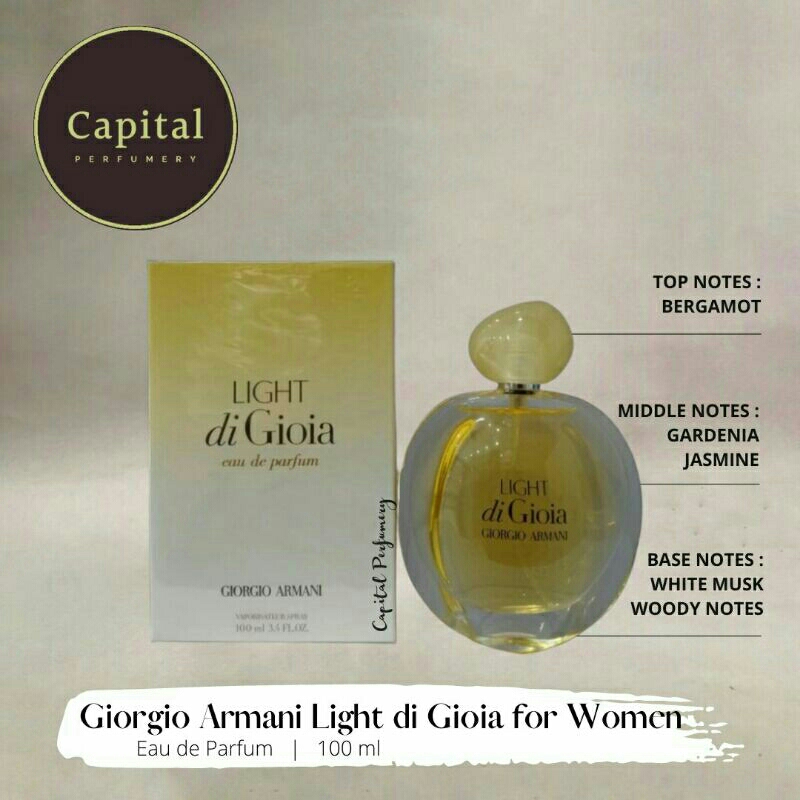 Jual Parfum Original GA LIGHT di GIOIA For Women Edp 100ml | Shopee ...