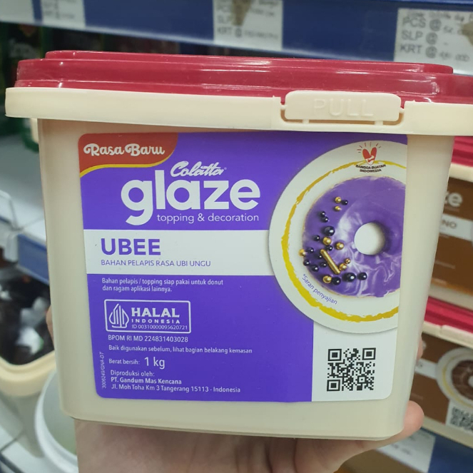 Jual colatta glaze taro/ubee ungu 1kg | Shopee Indonesia