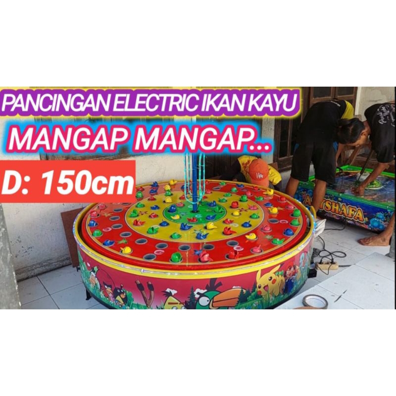 Jual Mainan Pancingan Ikan Kayu Model Tebal Diameter 150 Cm | Shopee ...