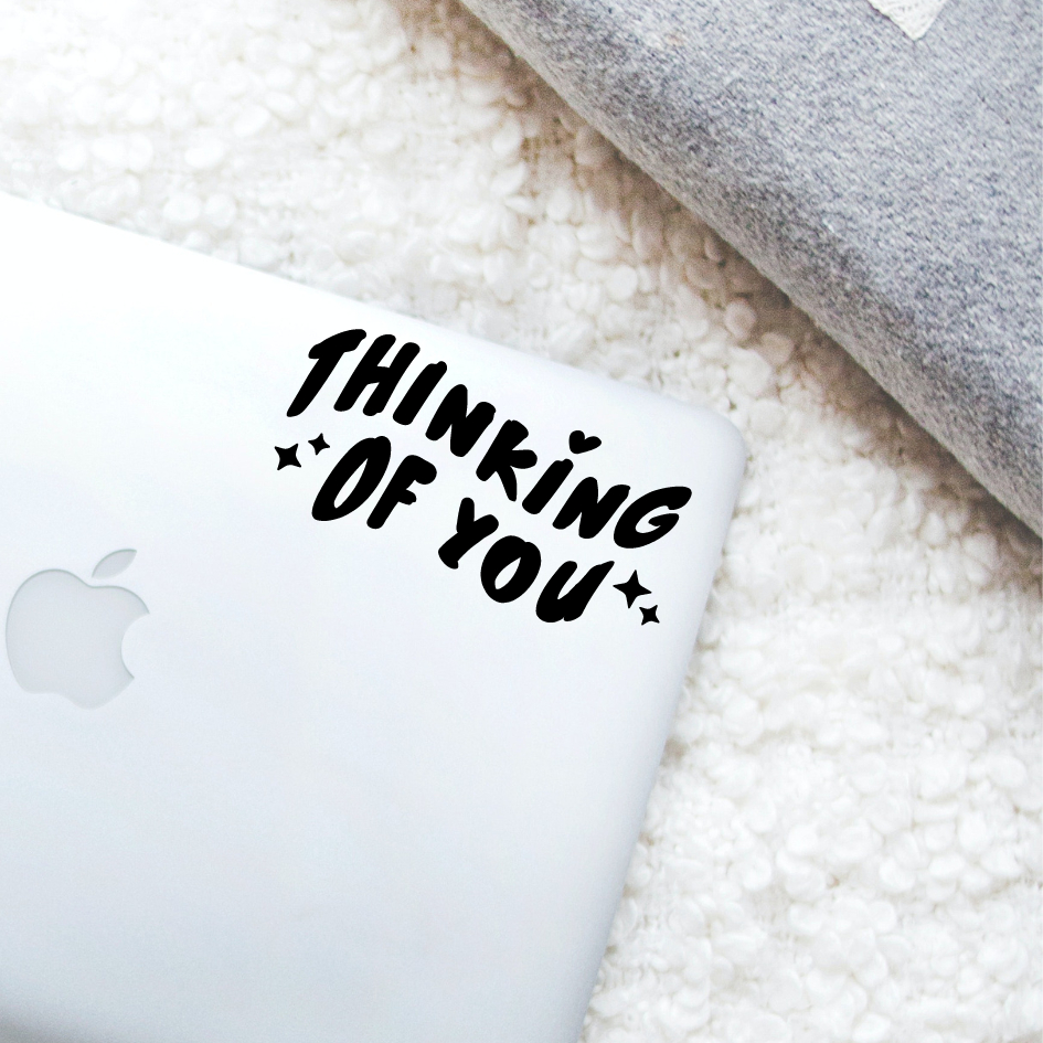Jual Stiker Thinking Of You Stiker Aesthetic Stiker Laptop Sticker ...