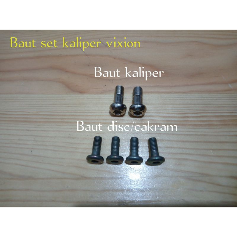 Jual Baut set kaliper yamaha vixion old dan new baut pala babi | Shopee ...