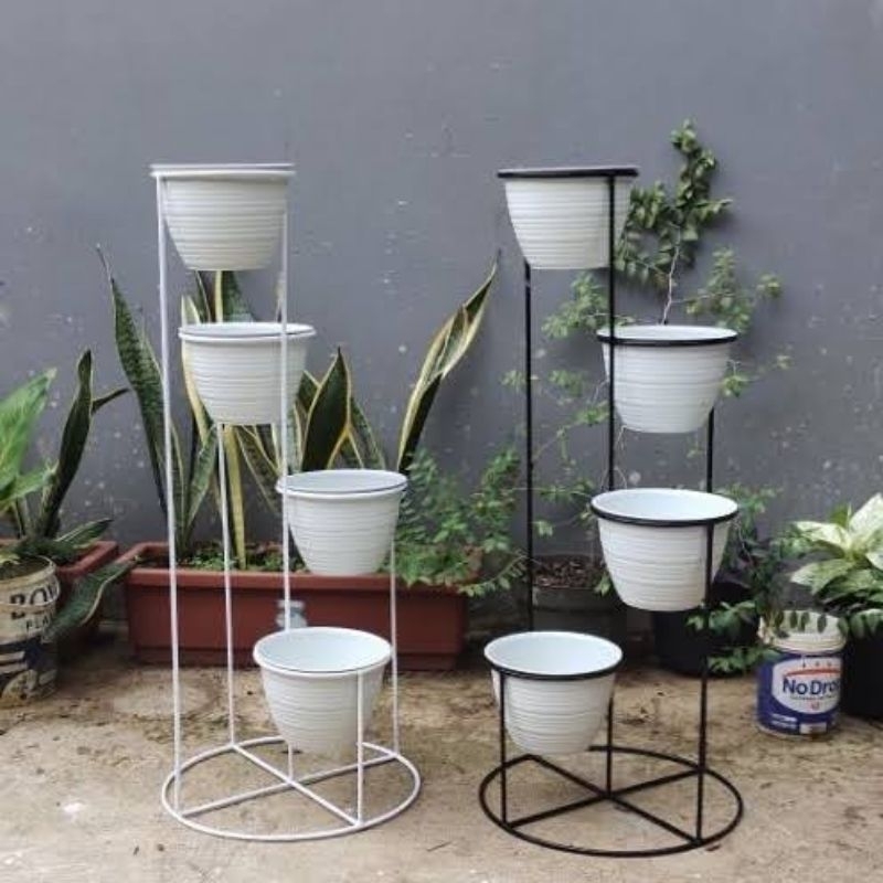 Jual J.G/rak pot/dudukan pot bunga/standing pot | Shopee Indonesia