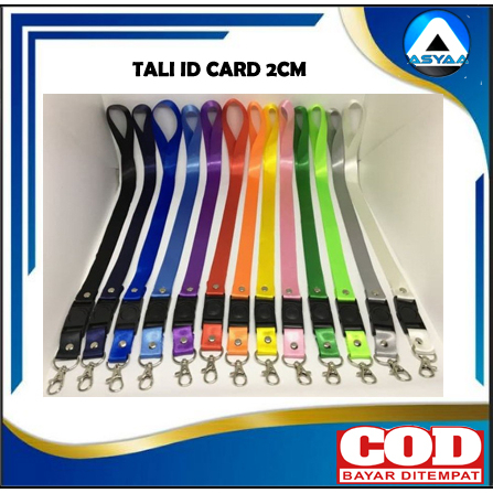Jual Tali id card Lebar 2 cm | Tali id card dengan Stoper | Shopee ...